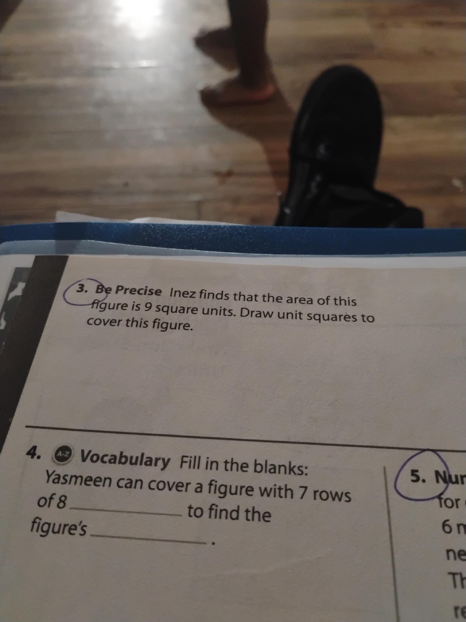 3. Be Precise Inez finds that the area of | StudyX