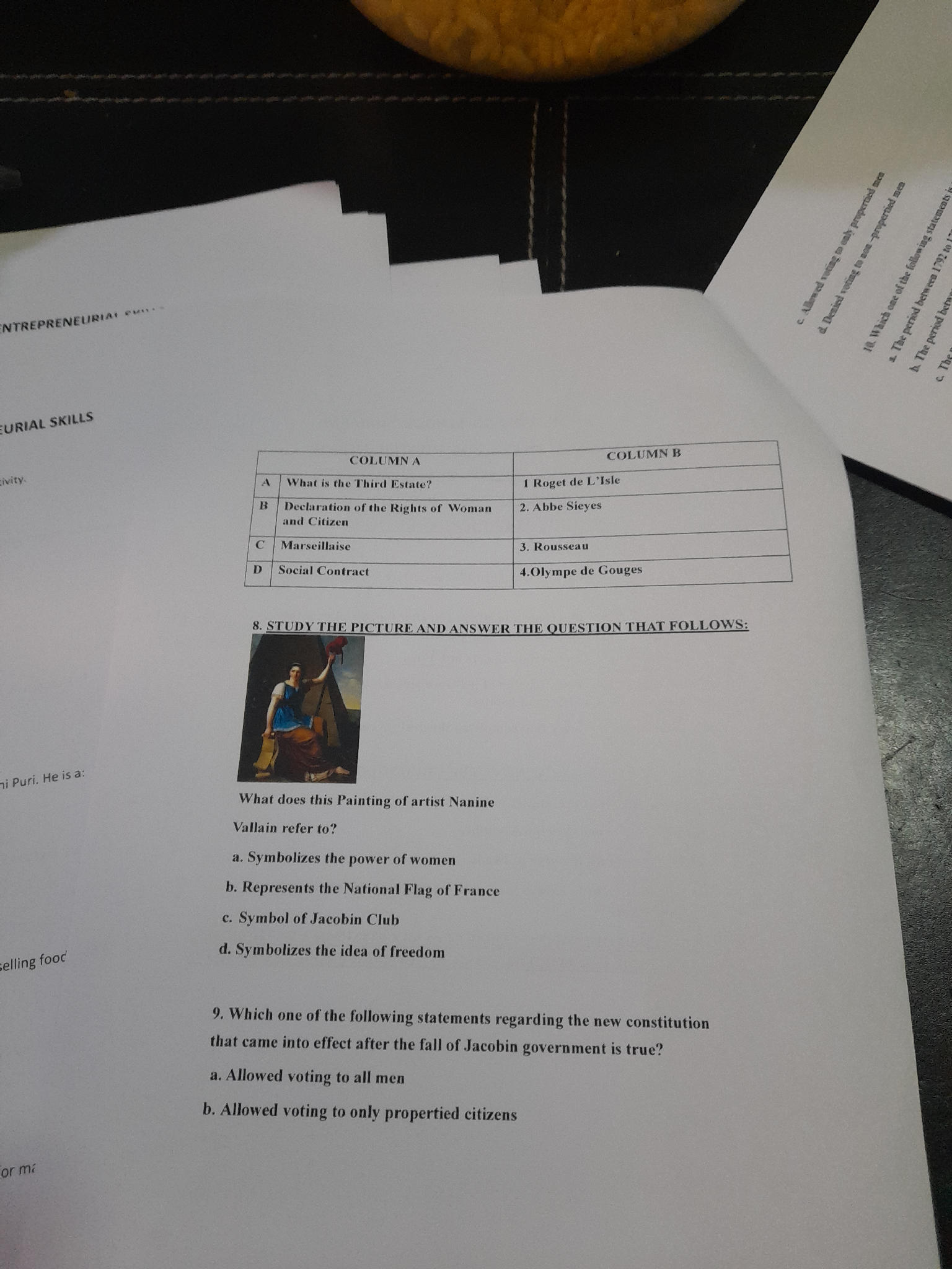 8. STUDY THE PICTURE AND ANSWER THE QUESTION | StudyX
