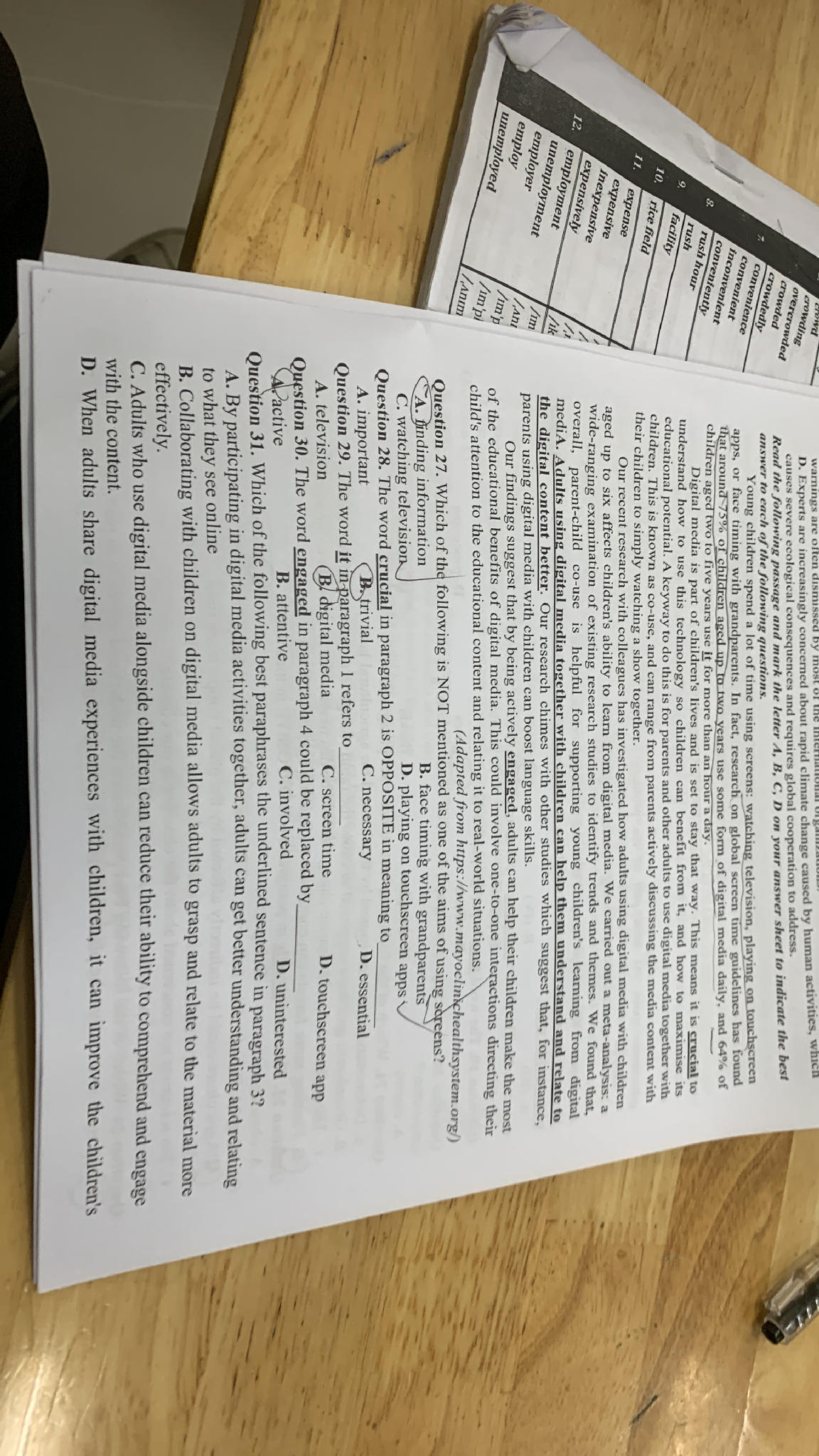 Read the following passage and answer the | StudyX