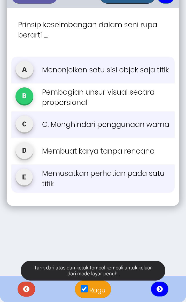 Prinsip keseimbangan dalam seni rupa berarti | StudyX