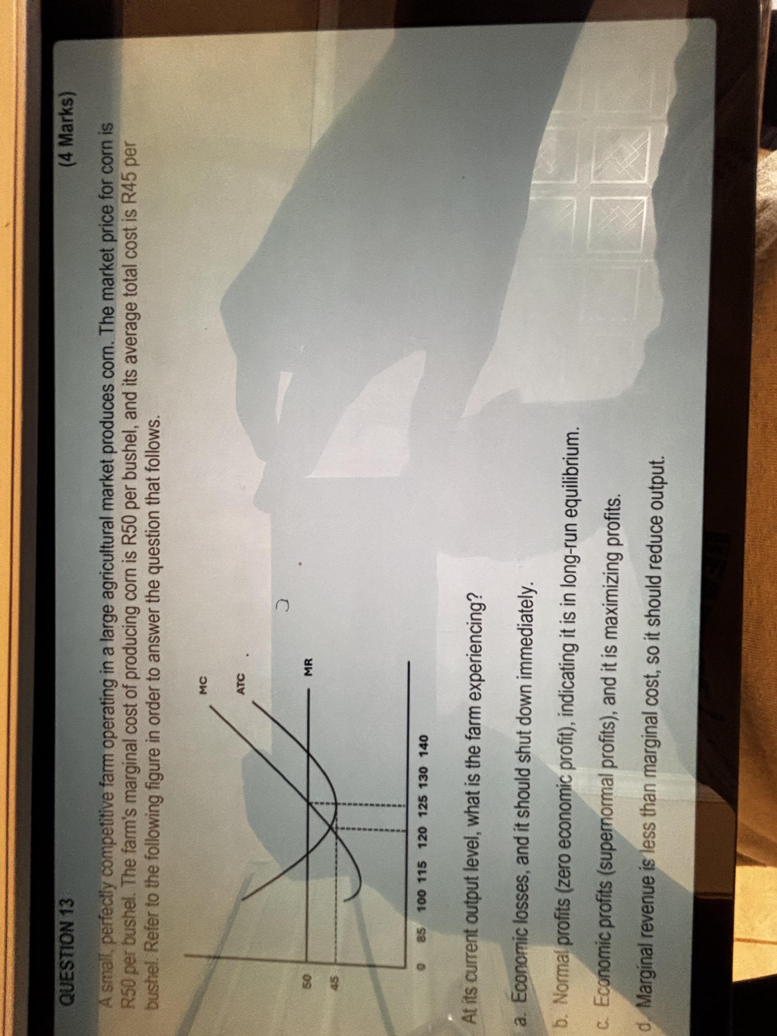 QUESTION 13 (4 Marks) A small, perfectly | StudyX