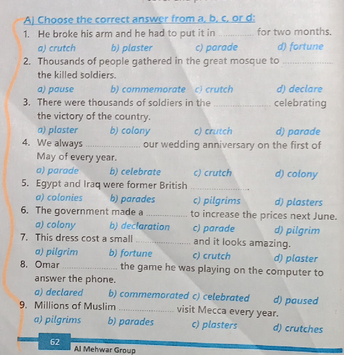 He broke his arm and he had to put it in | StudyX