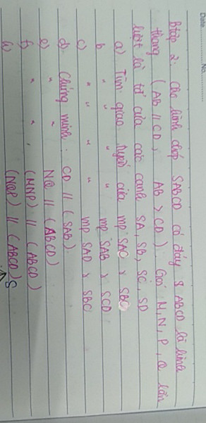 Cho hình chóp $SABCD$ có đáy $ABCD$ là hình | StudyX