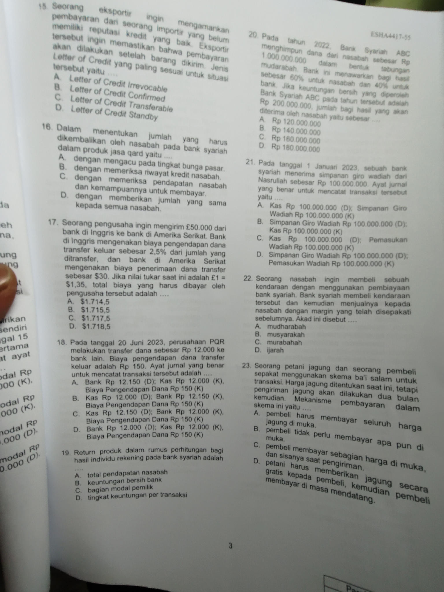 19. Return produk dalam rumus perhitungan | StudyX