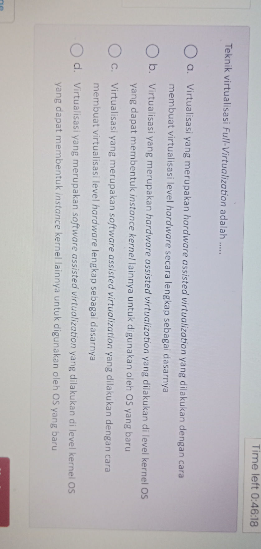 Teknik virtualisasi Full-Virtualization | StudyX
