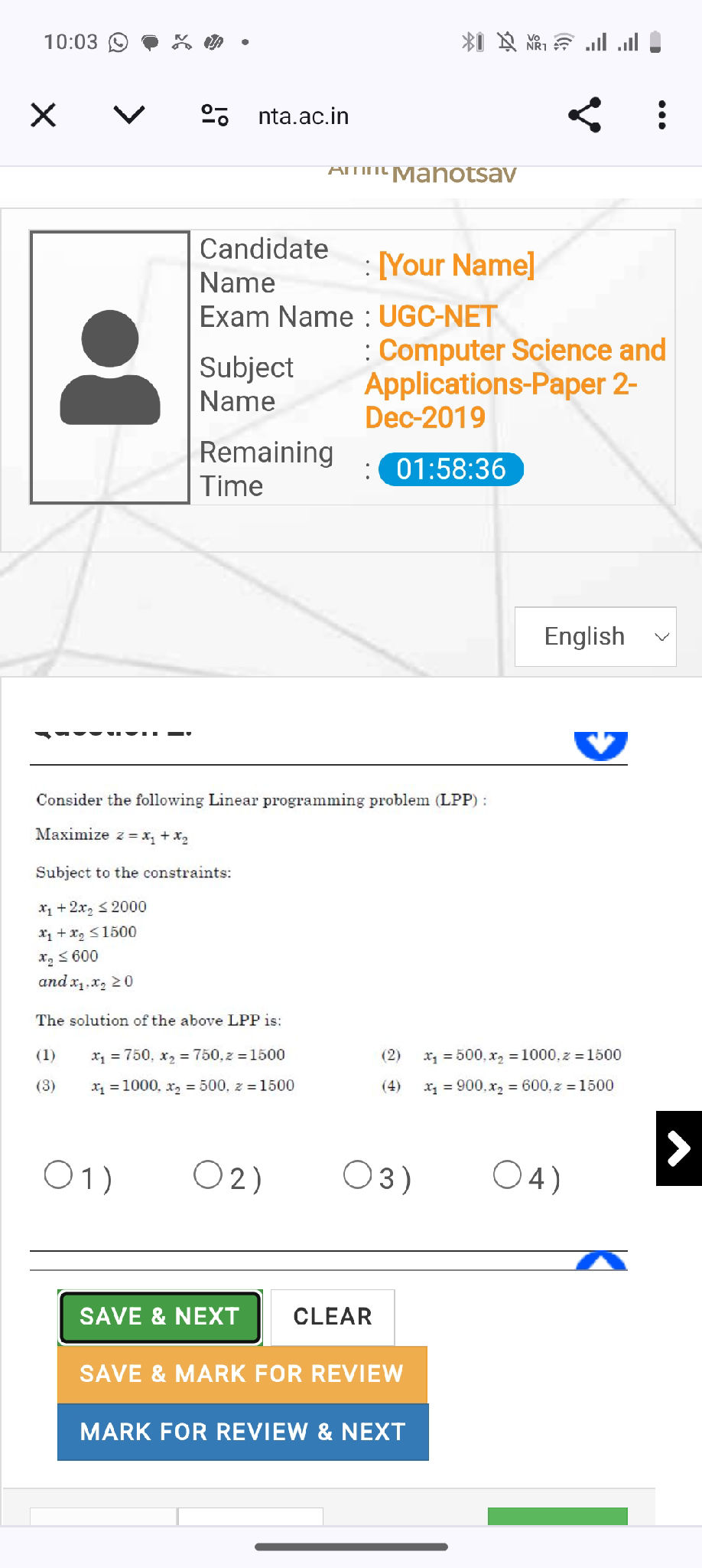 Consider the following Linear programming | StudyX