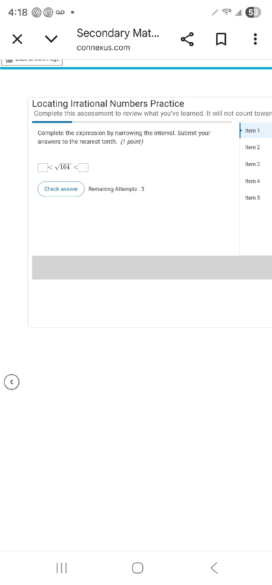 Locating Irrational Numbers Practice | StudyX