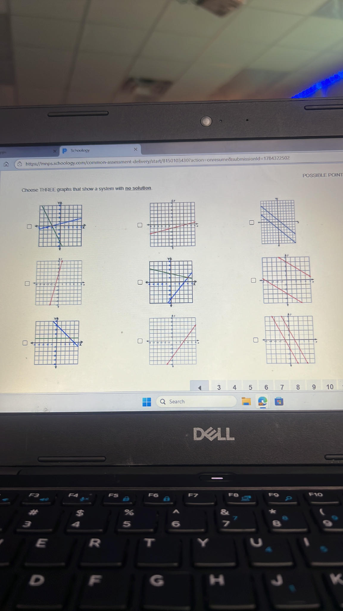 Choose THREE graphs that show a system with | StudyX