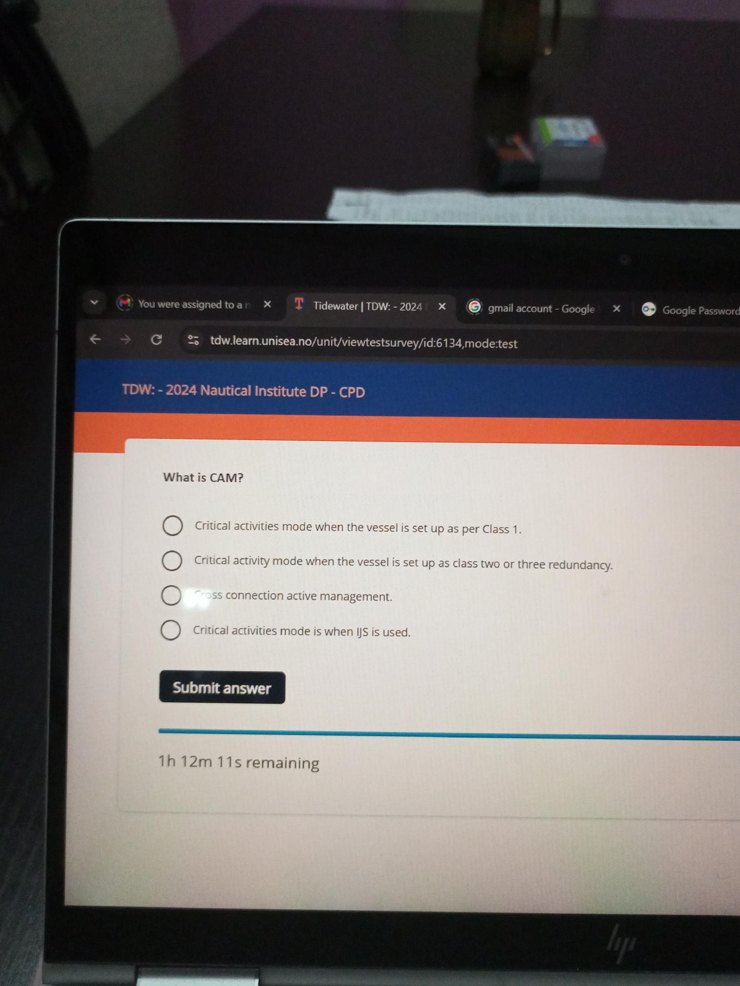 What is CAM? Critical activities mode when | StudyX