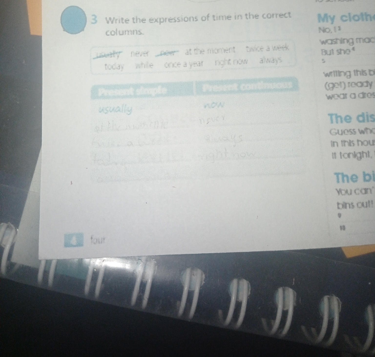 3 Write the expressions of time in the | StudyX