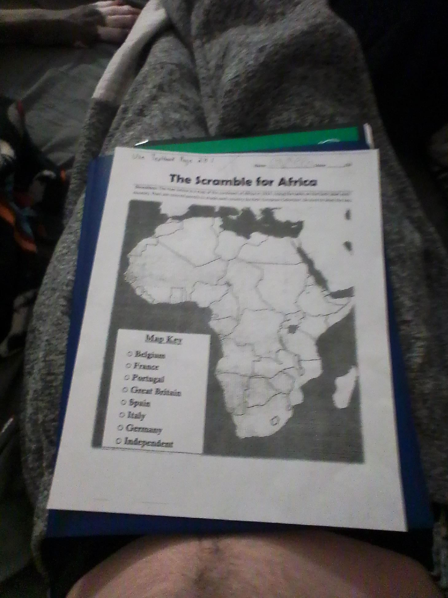 The Scramble for Africa **Map Key** * | StudyX