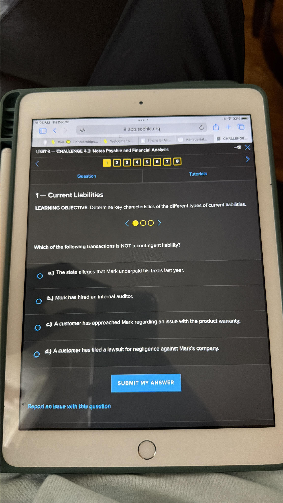 1– Current Liabilities LEARNING OBJECTIVE: | StudyX