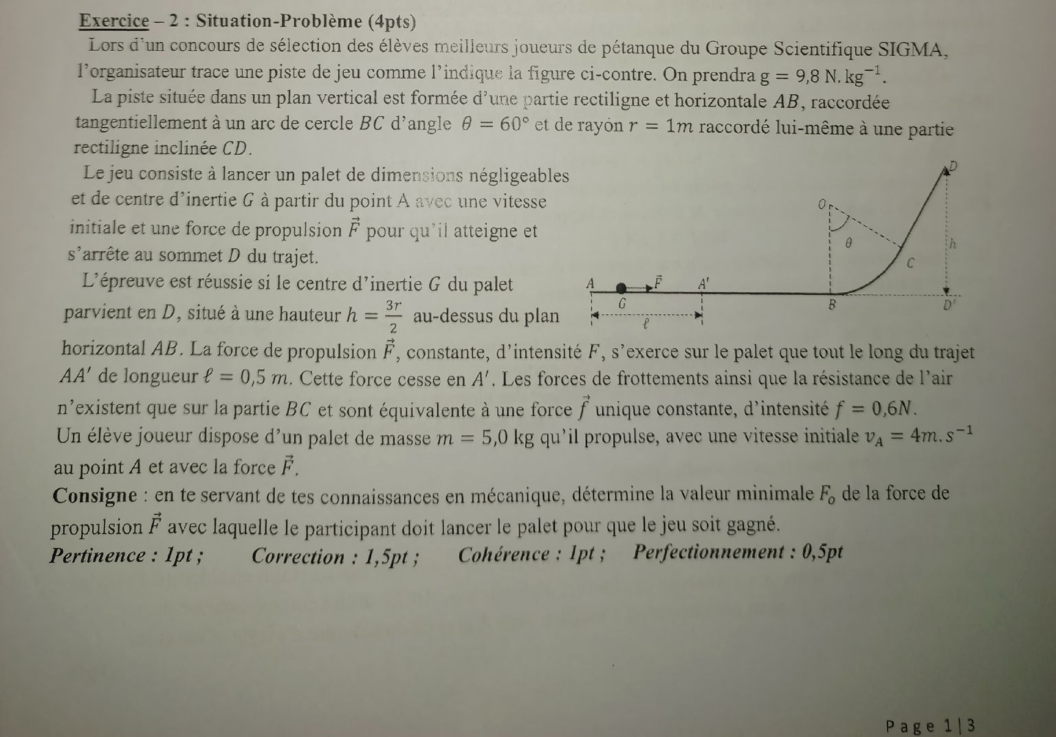 Lors d'un concours de sélection des élèves | StudyX