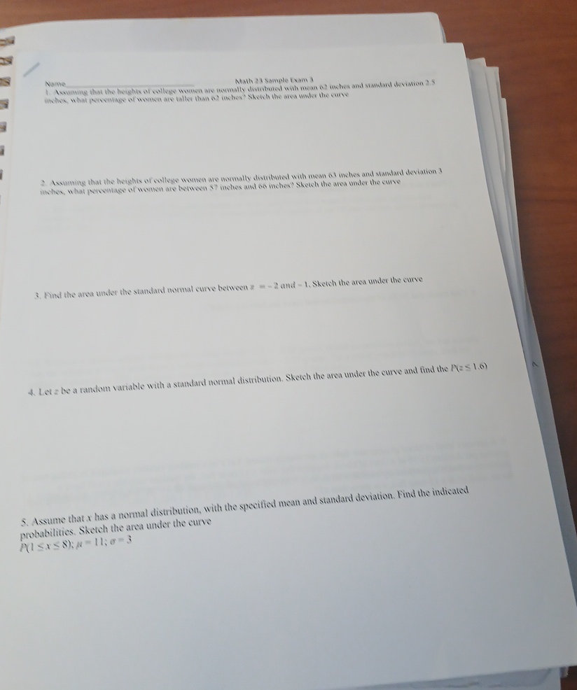 Let $z$ be a random variable with a standard | StudyX