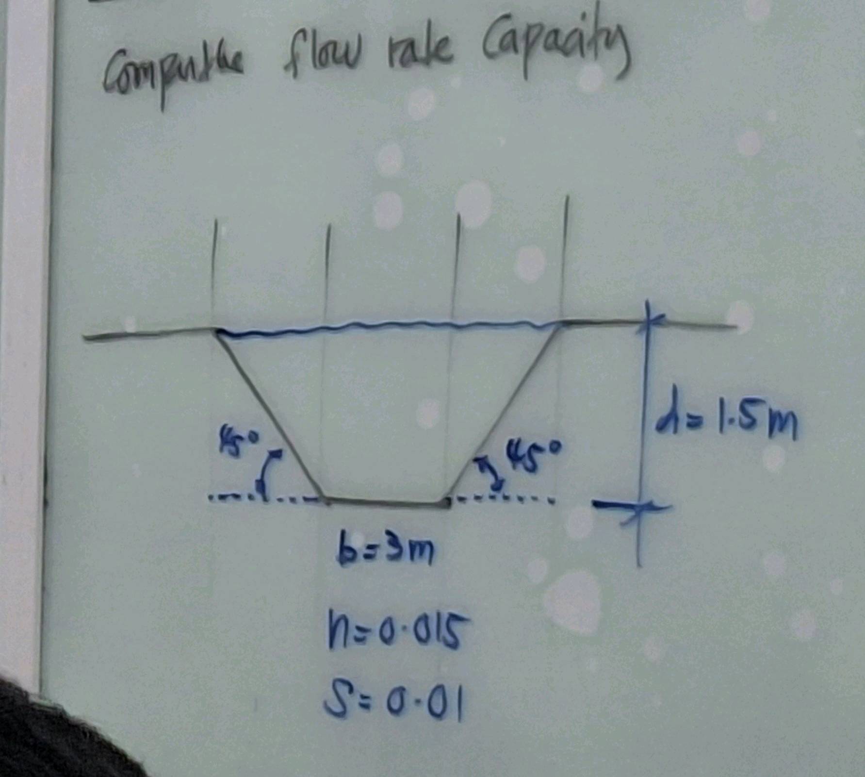 Compute the flow rate capacity Diagram of | StudyX