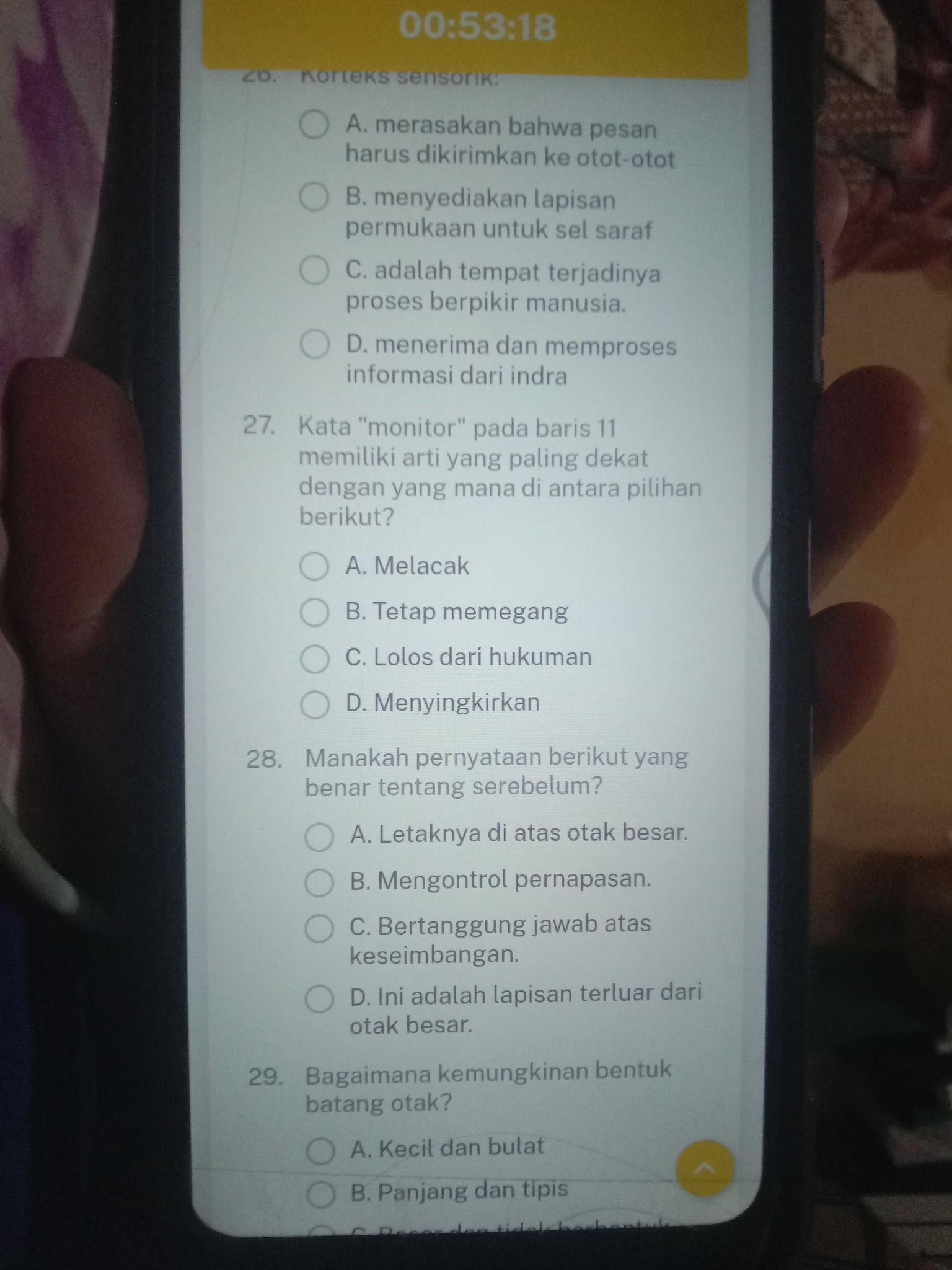 28. Manakah pernyataan berikut yang benar | StudyX