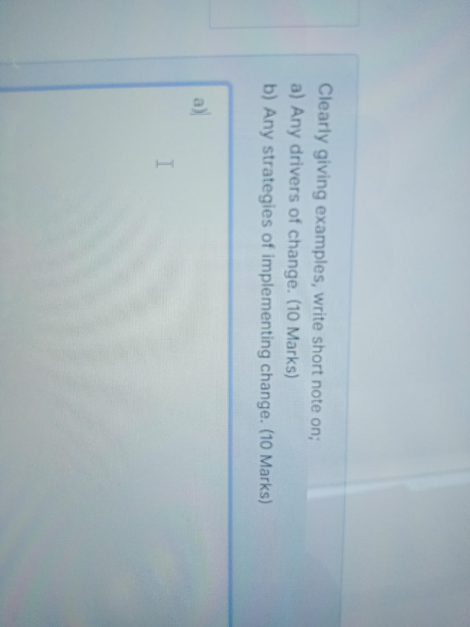 Clearly giving examples, write short note | StudyX