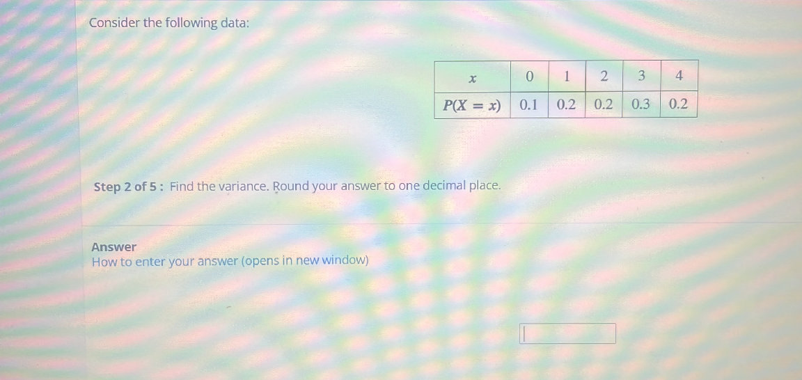 Consider the following data: | $x$ | 0 | 1 | StudyX