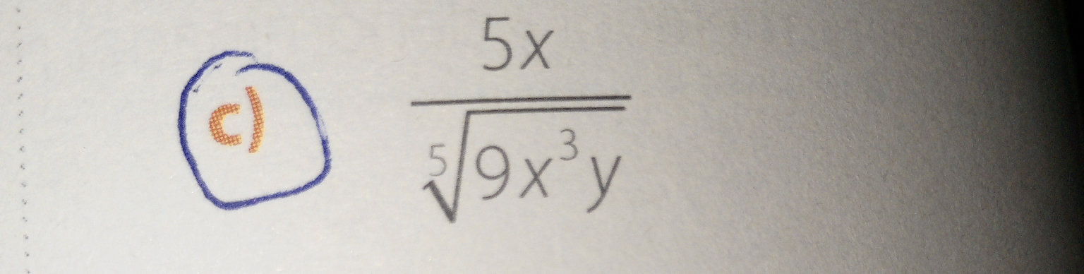 c) Simplify the expression: $$ {5x}{ | StudyX