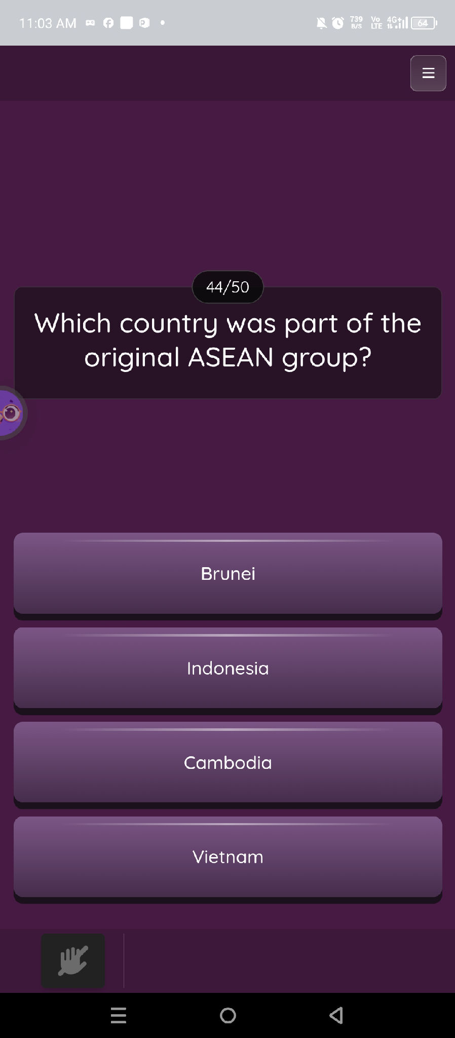 Which country was part of the original ASEAN | StudyX