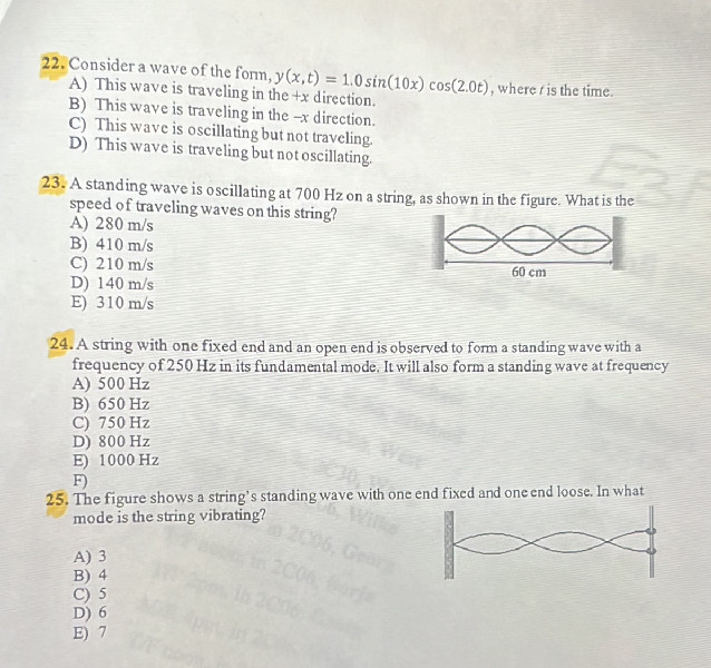 A string with one fixed end and an open end | StudyX