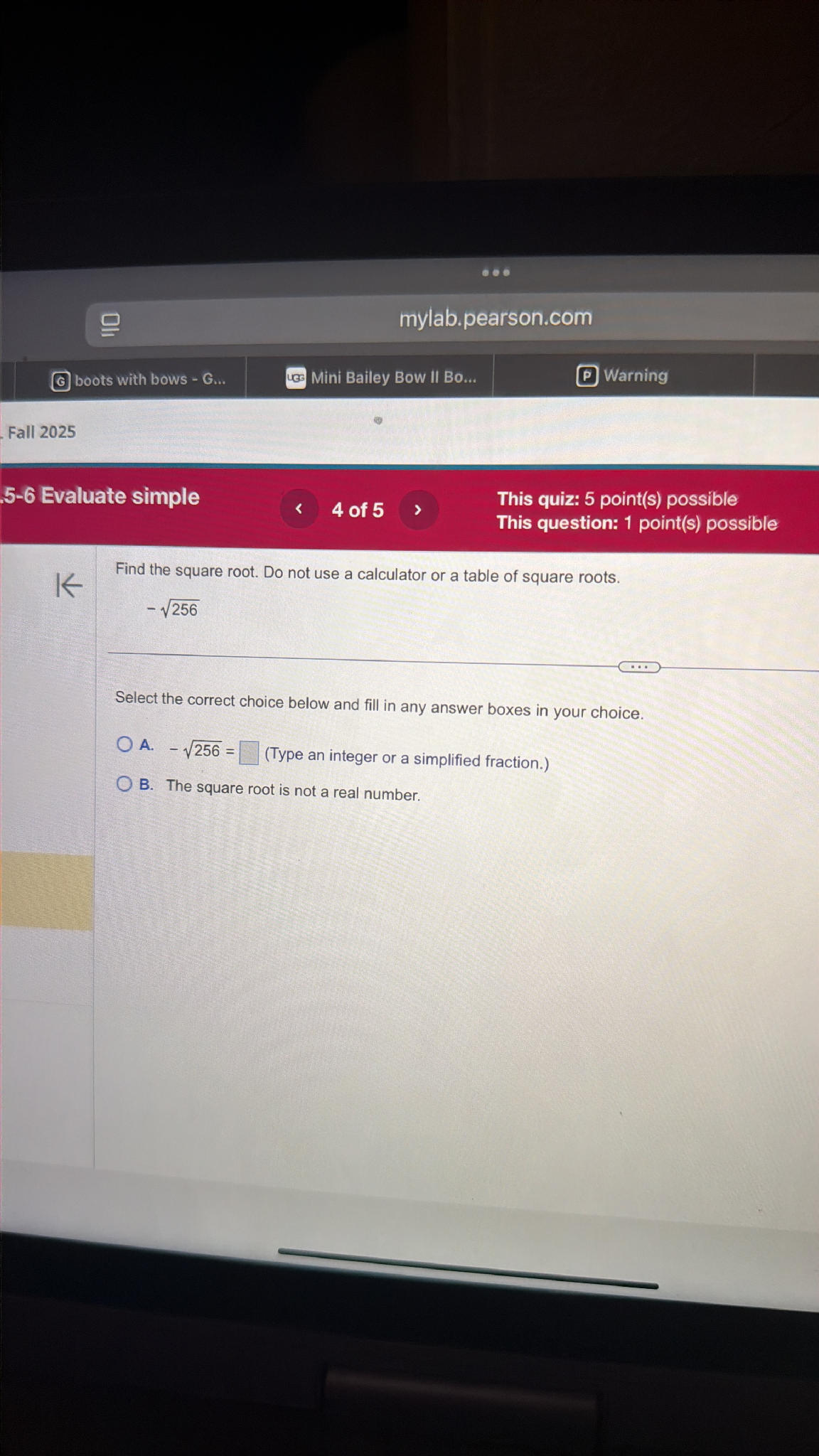 5-6 Evaluate simple Find the square root. | StudyX