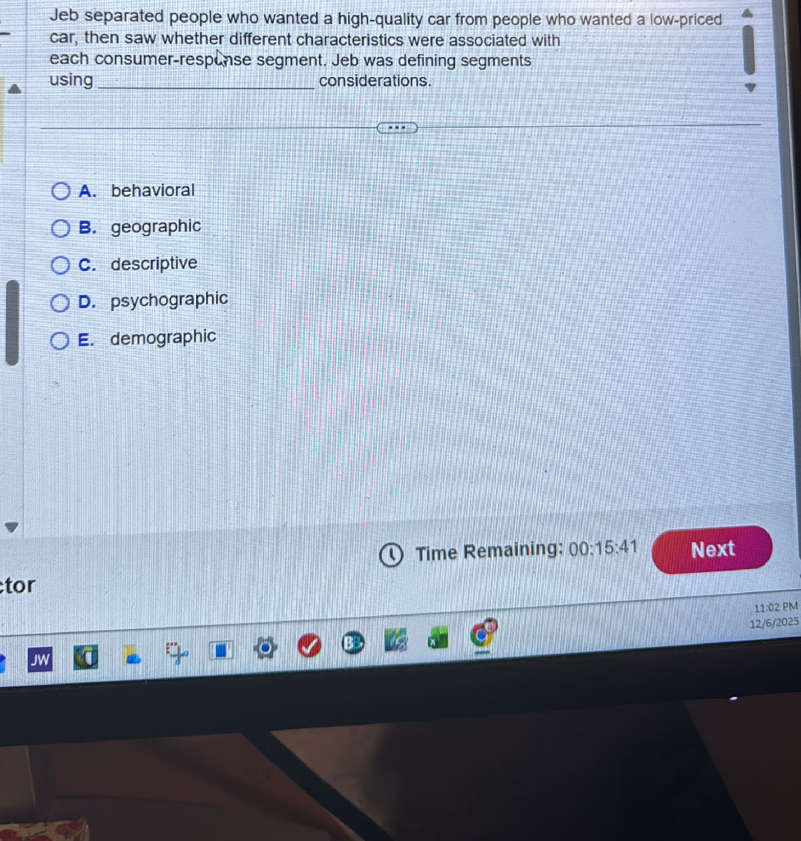 Jeb separated people who wanted a | StudyX