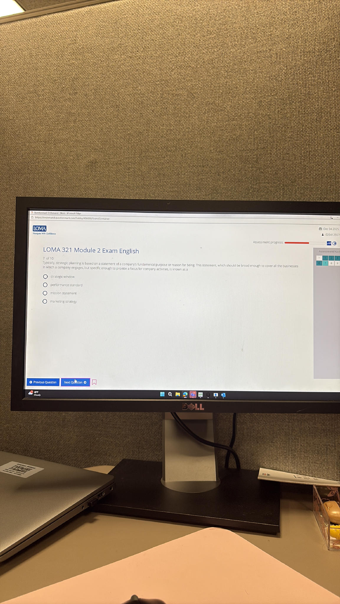 Typically, strategic planning is based on a | StudyX