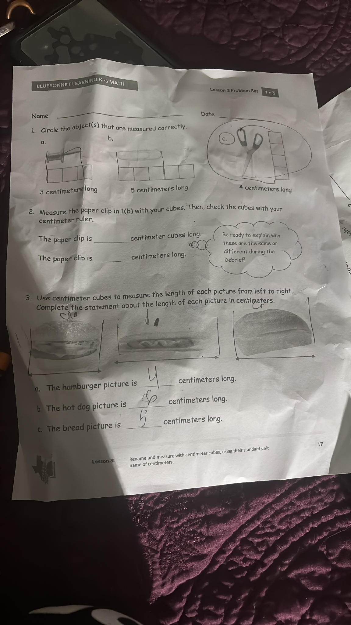 1. Circle the object(s) that are measured | StudyX