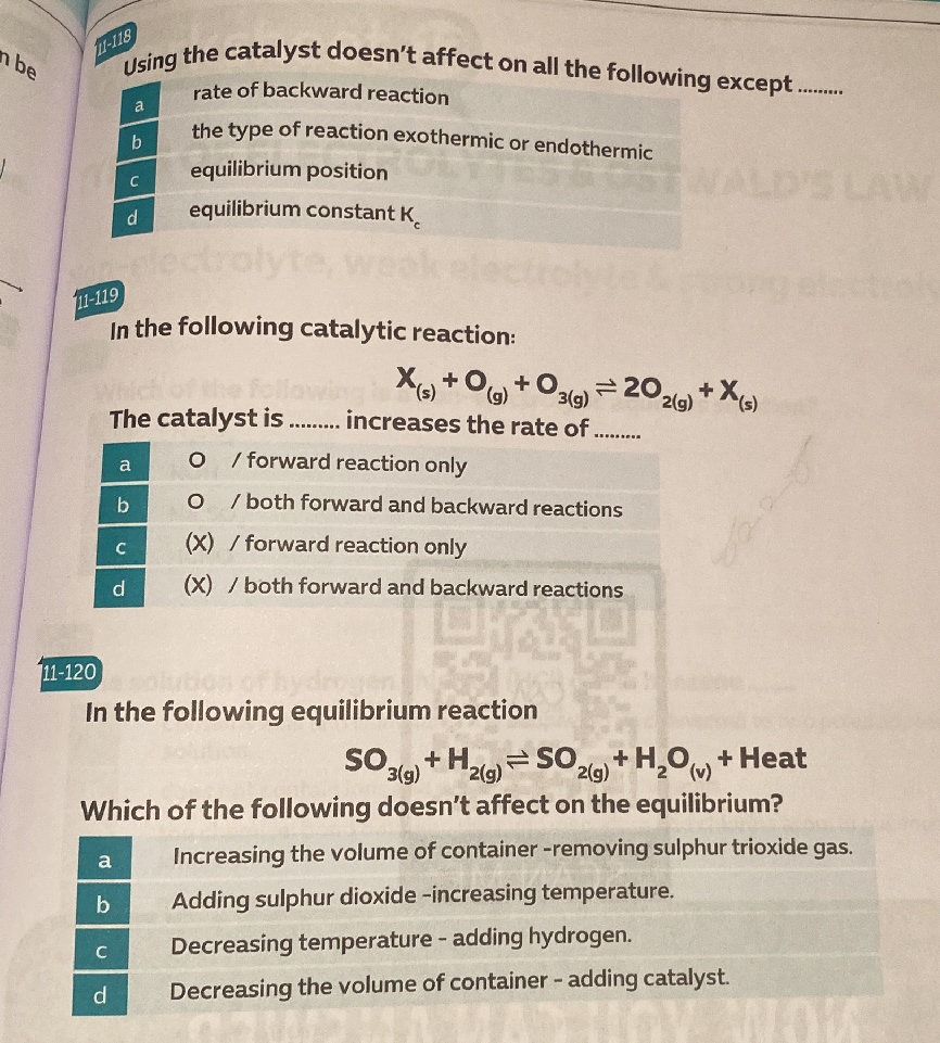 In the following equilibrium reaction | StudyX