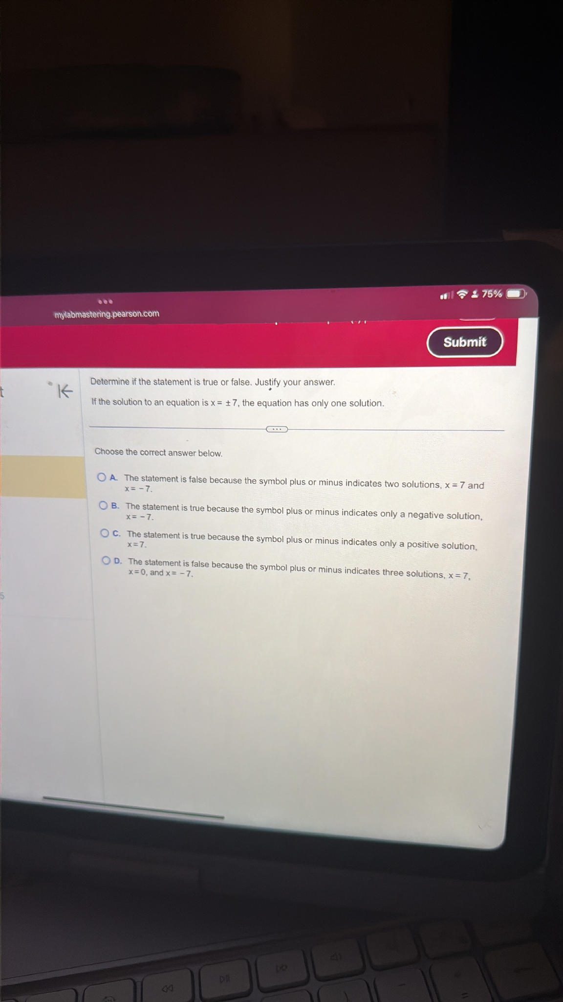 Determine if the statement is true or false. | StudyX