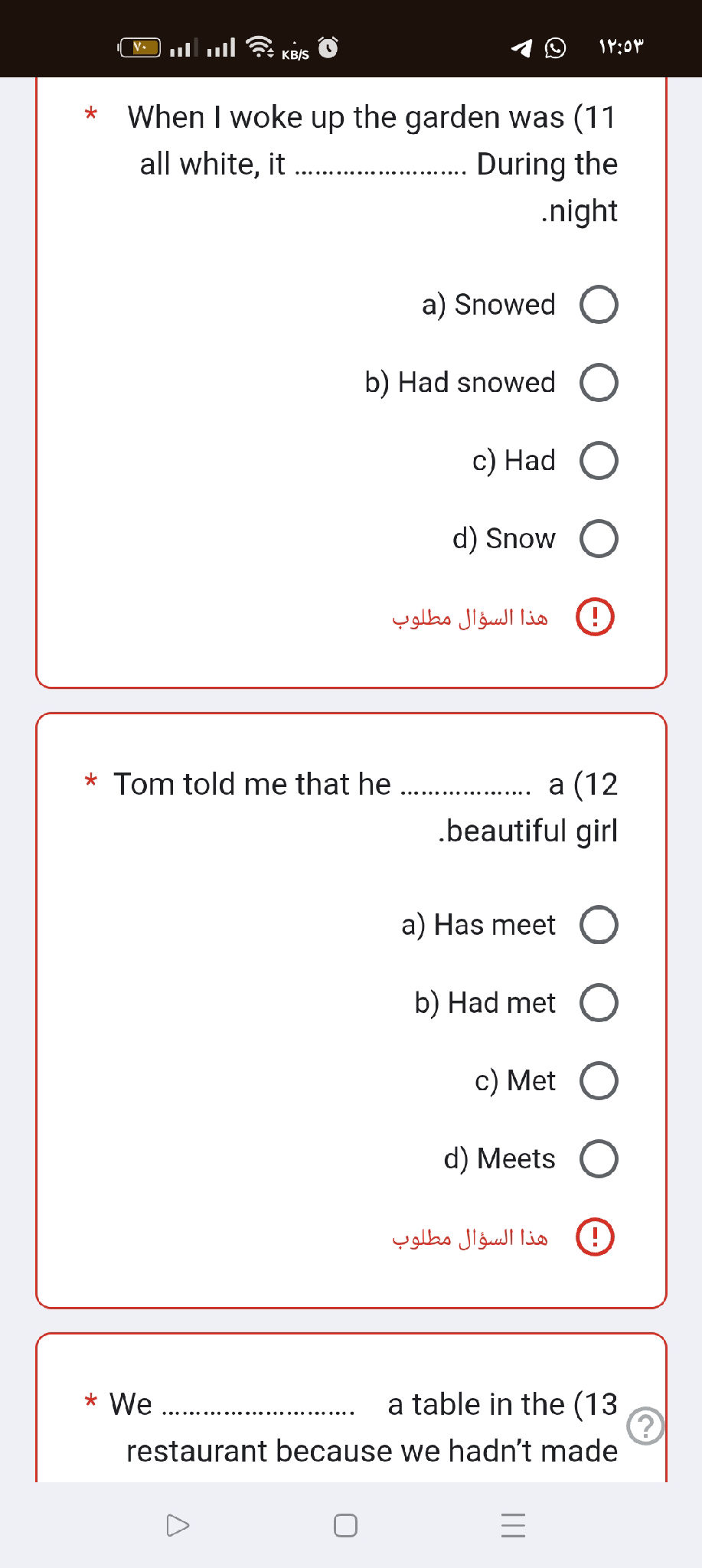 When I woke up the garden was (11 all white, | StudyX