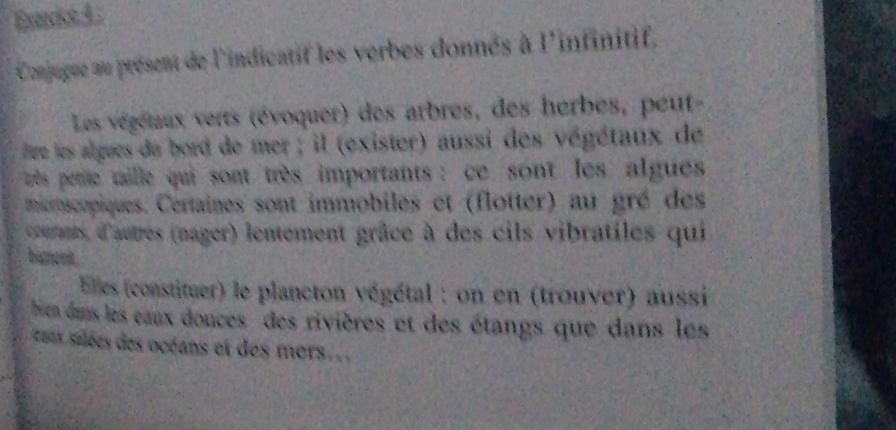 Conjugue au présent de l'indicatif les | StudyX