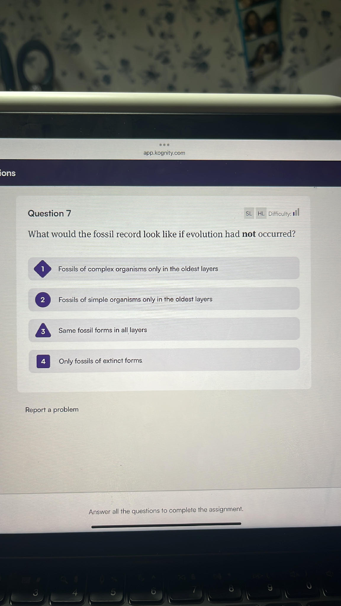 Question 7 What would the fossil record | StudyX