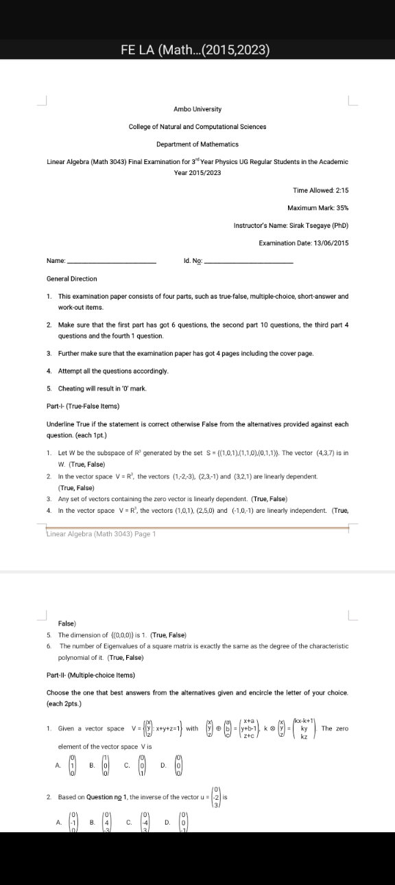 Underline True if the statement is correct | StudyX