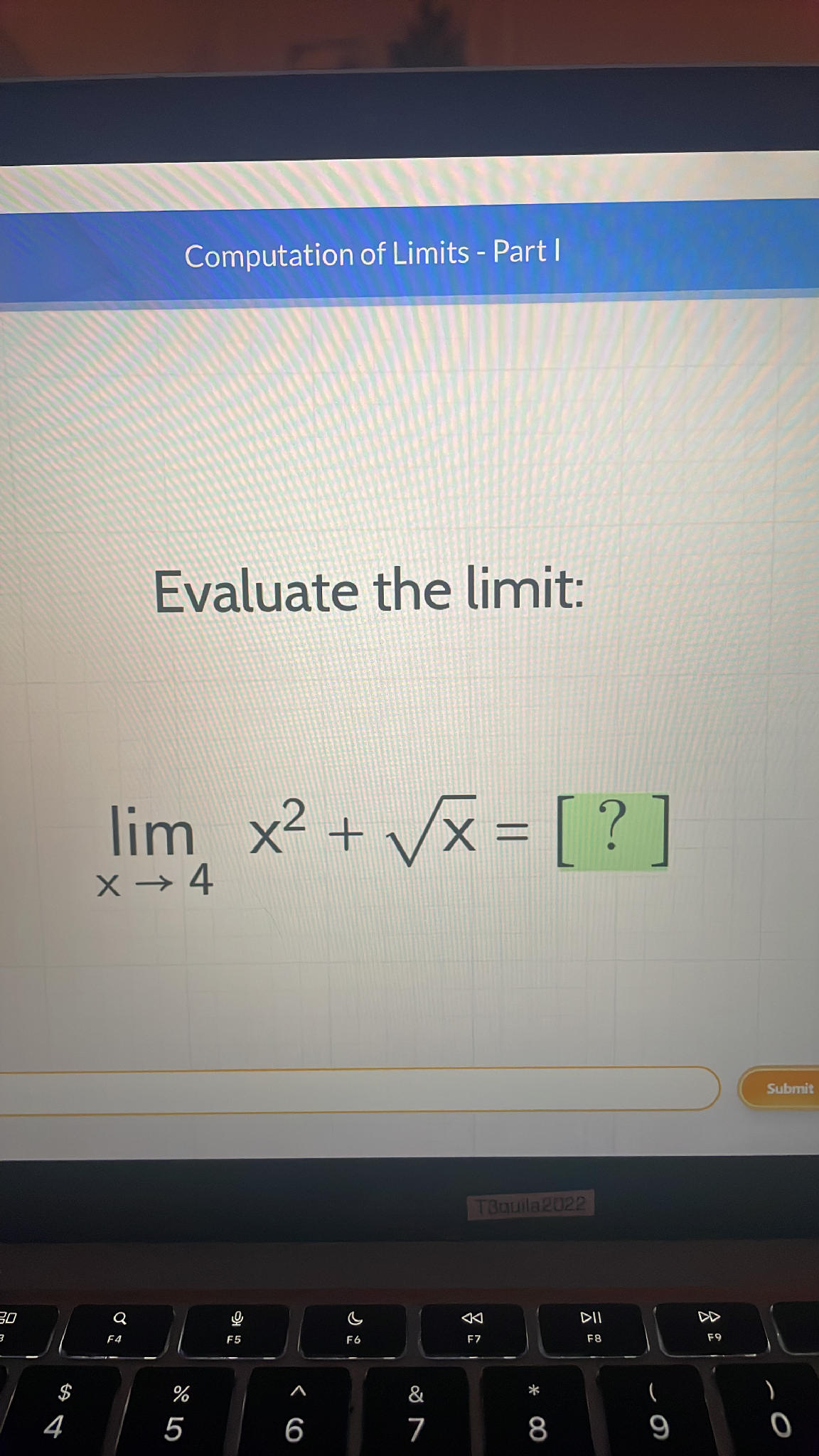 Computation of Limits - Part I Evaluate the | StudyX