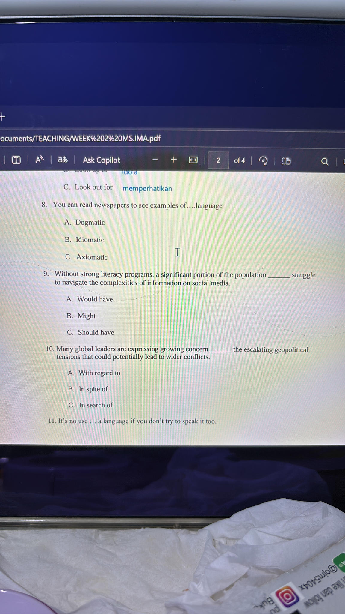 8. You can read newspapers to see examples | StudyX