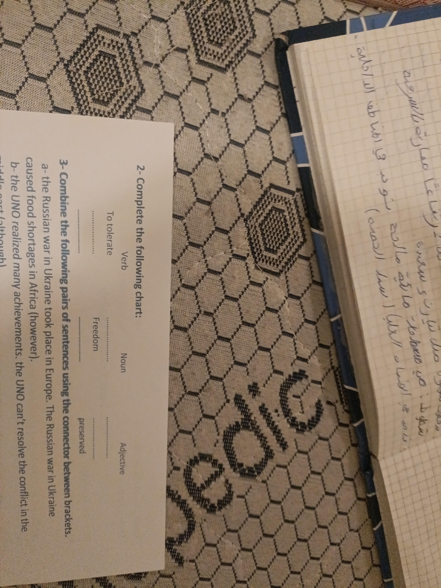 Complete the following chart: | | | StudyX