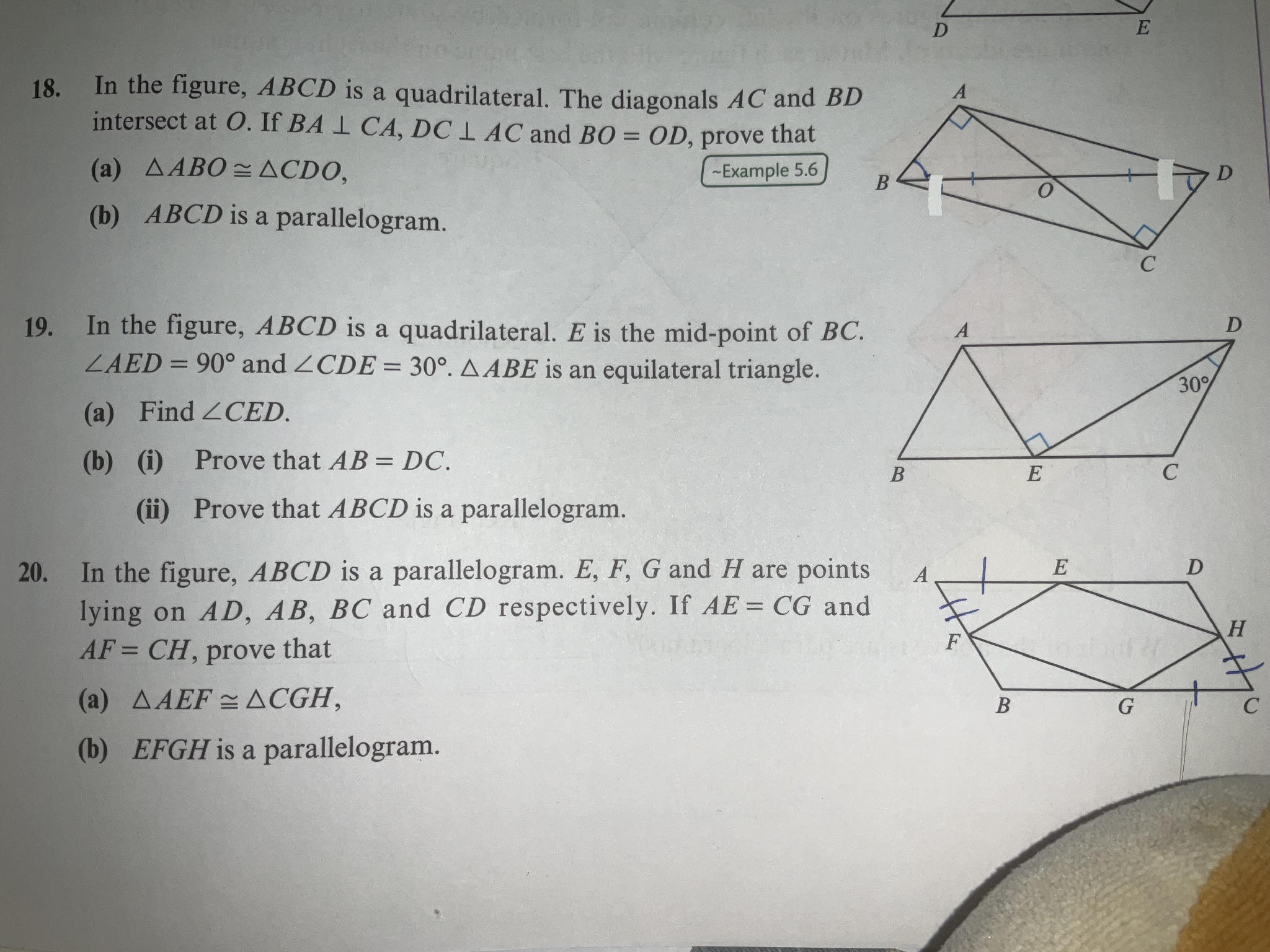 In the figure, $ABCD$ is a quadrilateral. | StudyX