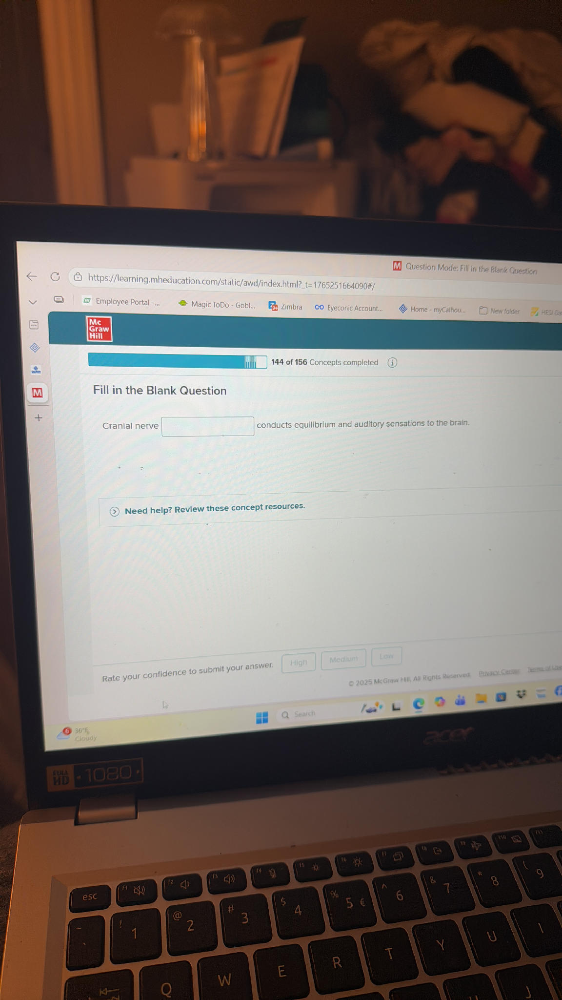 Fill in the Blank Question Cranial nerve | StudyX