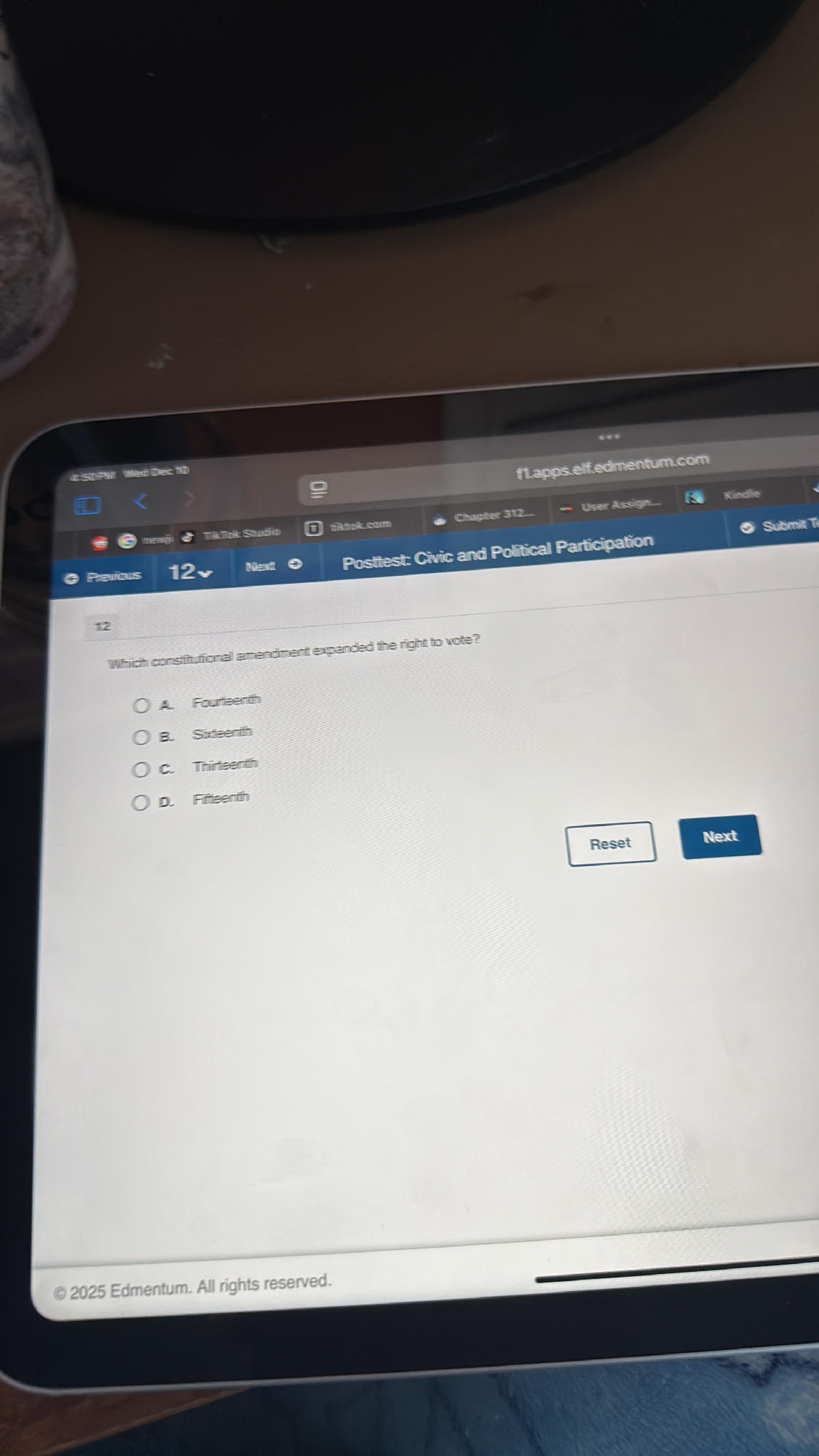 Which constitutional amendment expanded the | StudyX