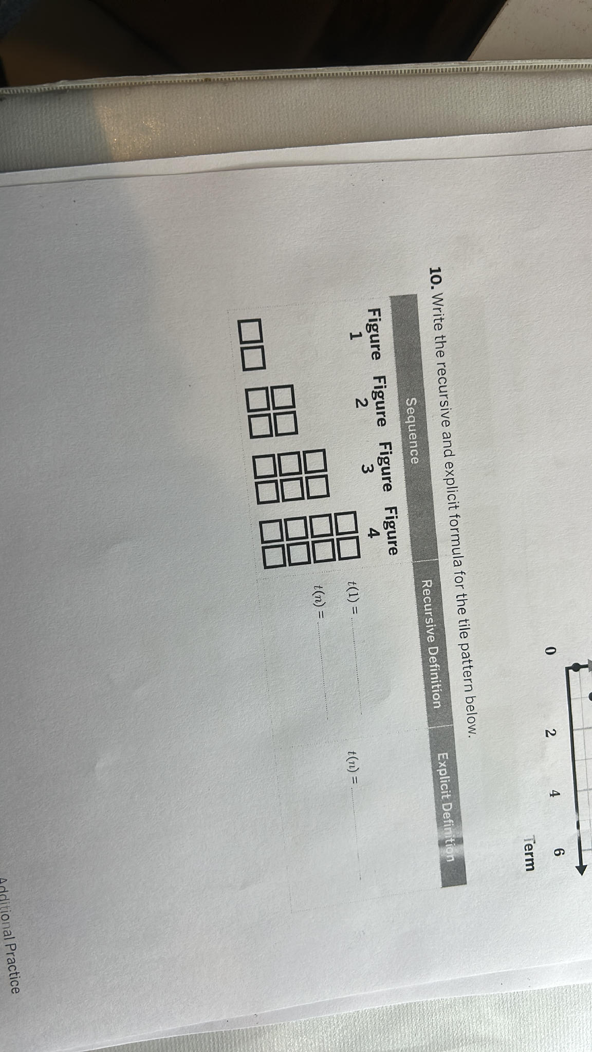 10. Write the recursive and explicit formula | StudyX