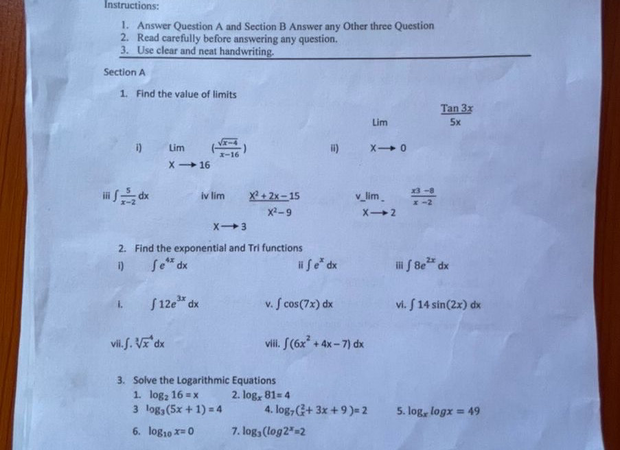 Instructions: 1. Answer Question A and | StudyX