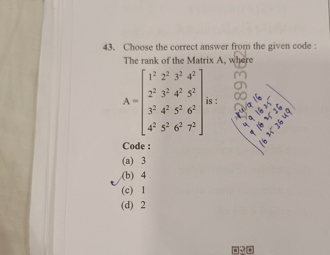 Choose the correct answer from the given | StudyX