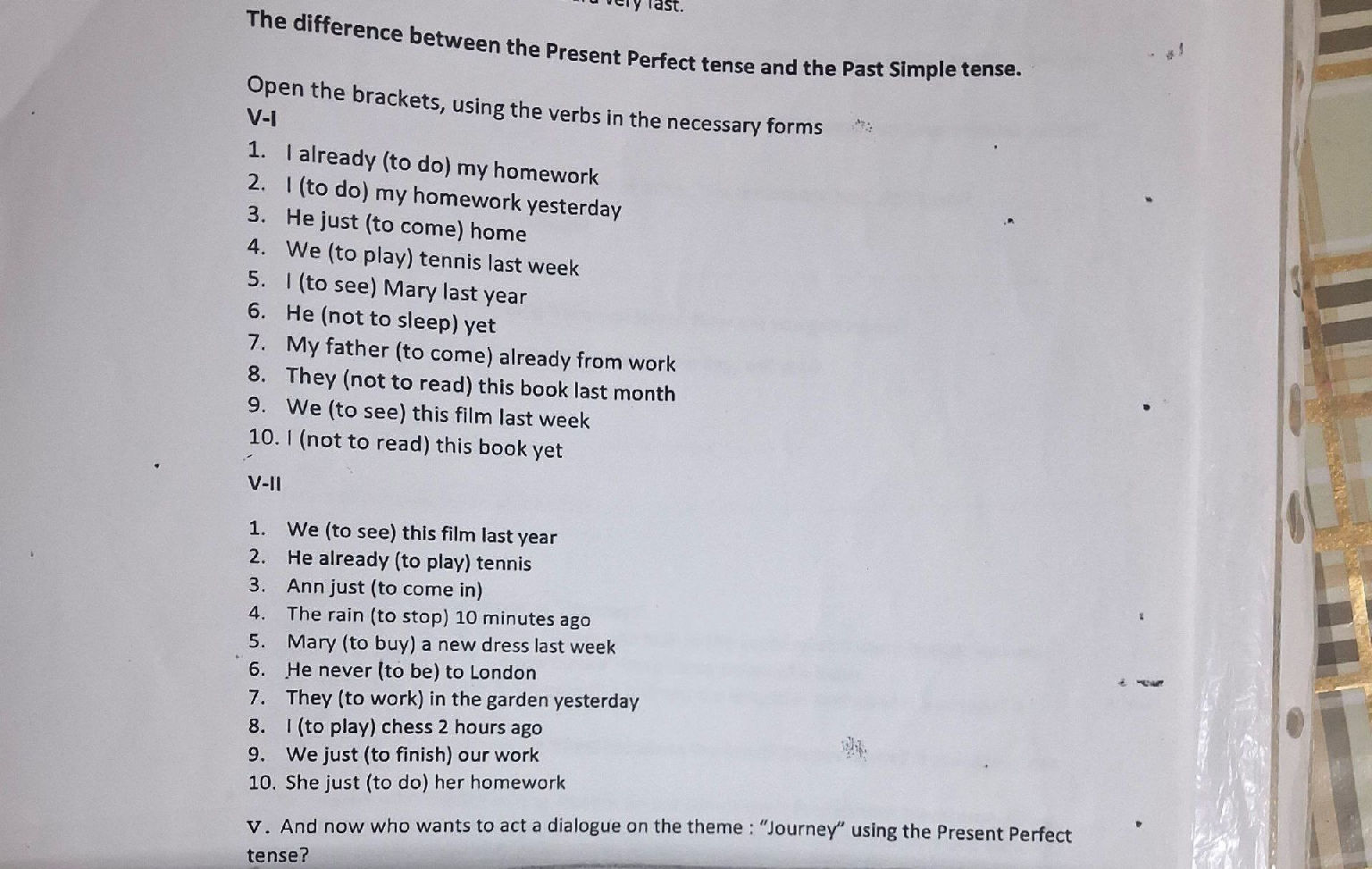 Open the brackets, using the verbs in the | StudyX