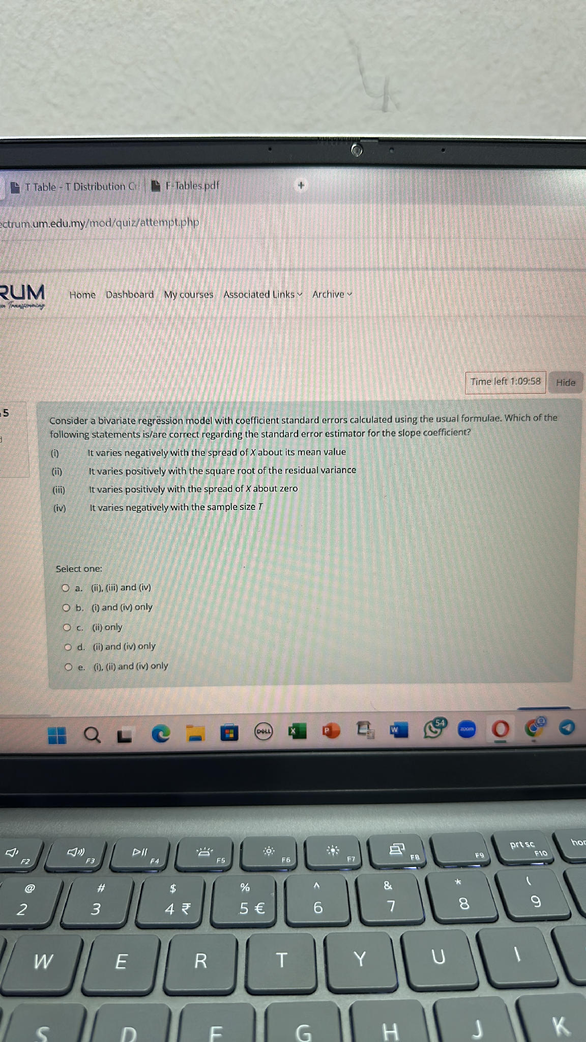 Consider a bivariate regression model with | StudyX