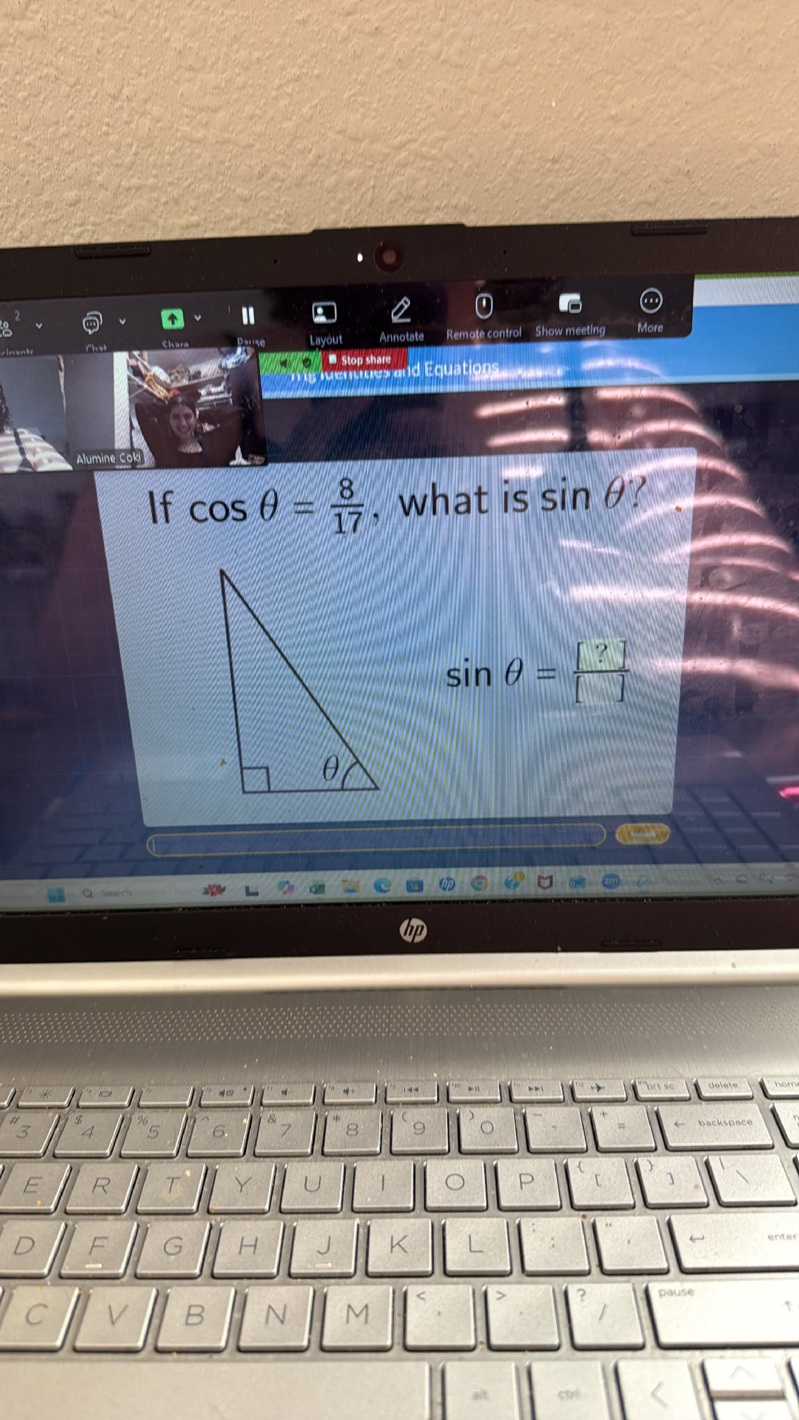 If $ = {8}{17}$, what is $ $? $ = | StudyX