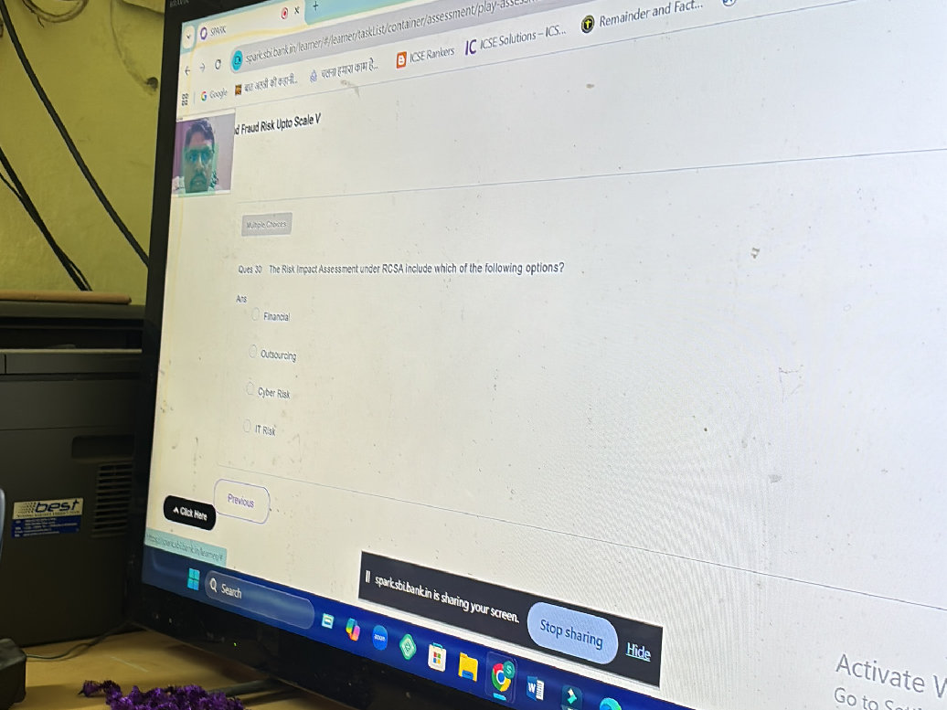 Ques 30 The Risk Impact Assessment under | StudyX