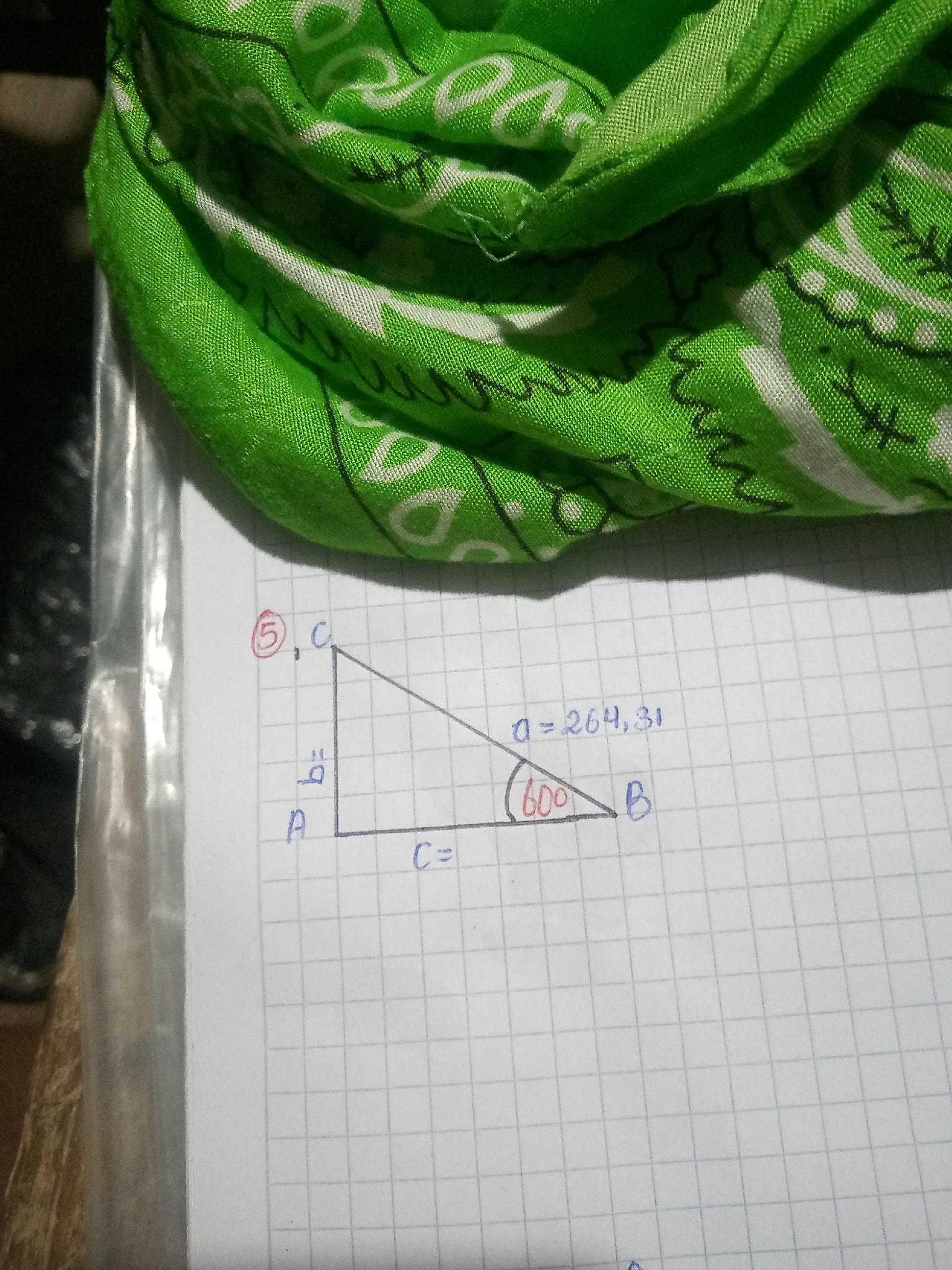 Given a right-angled triangle ABC, with the | StudyX