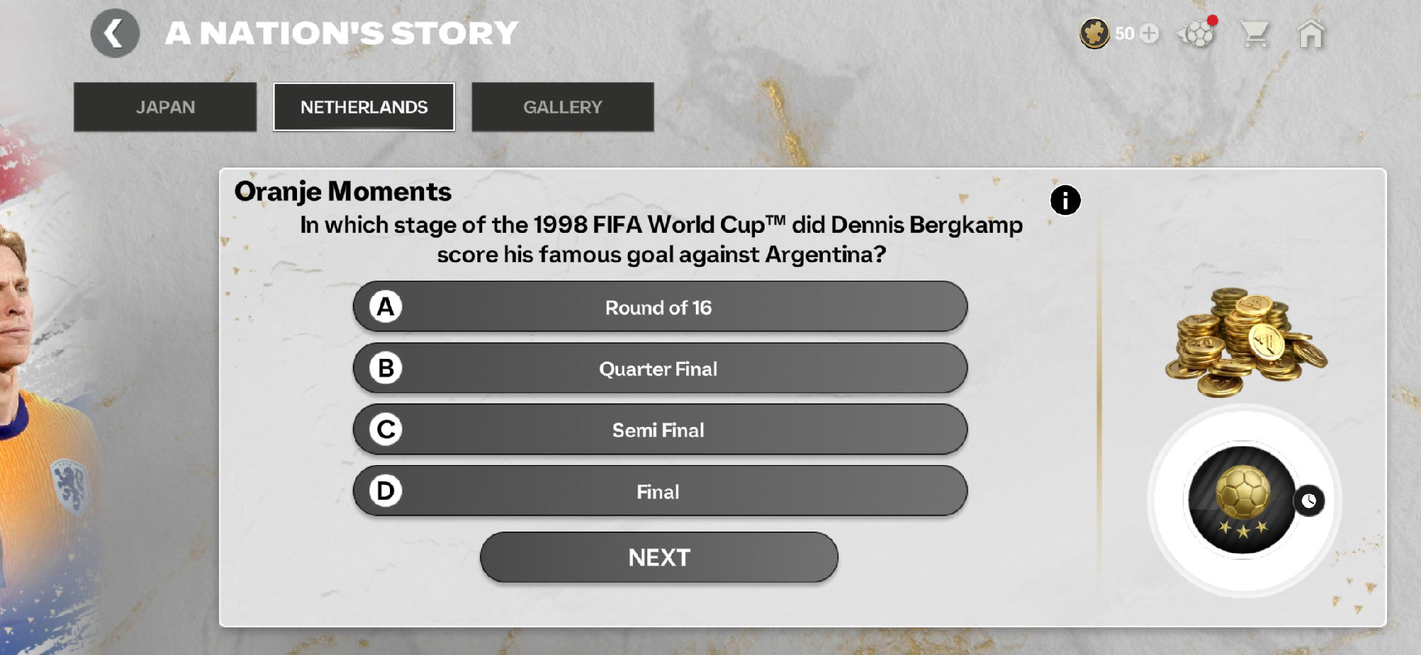 In which stage of the 1998 FIFA World Cup™ | StudyX